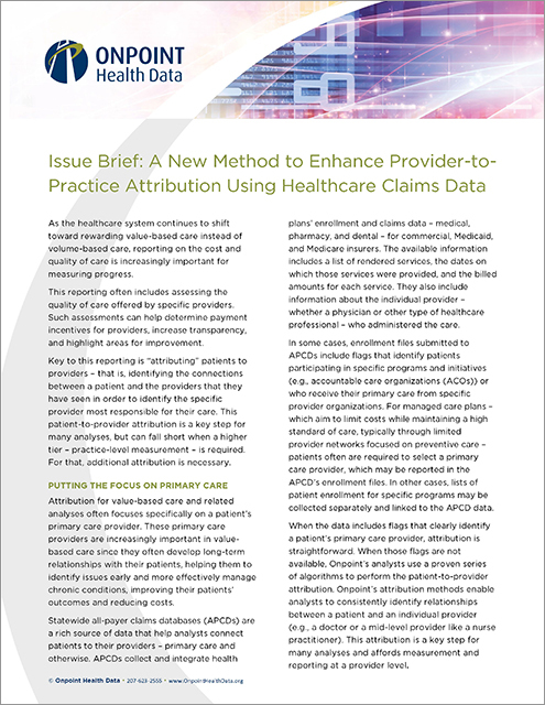 Issue Brief: A New Method to Enhance Provider-to-Practice Attribution ...